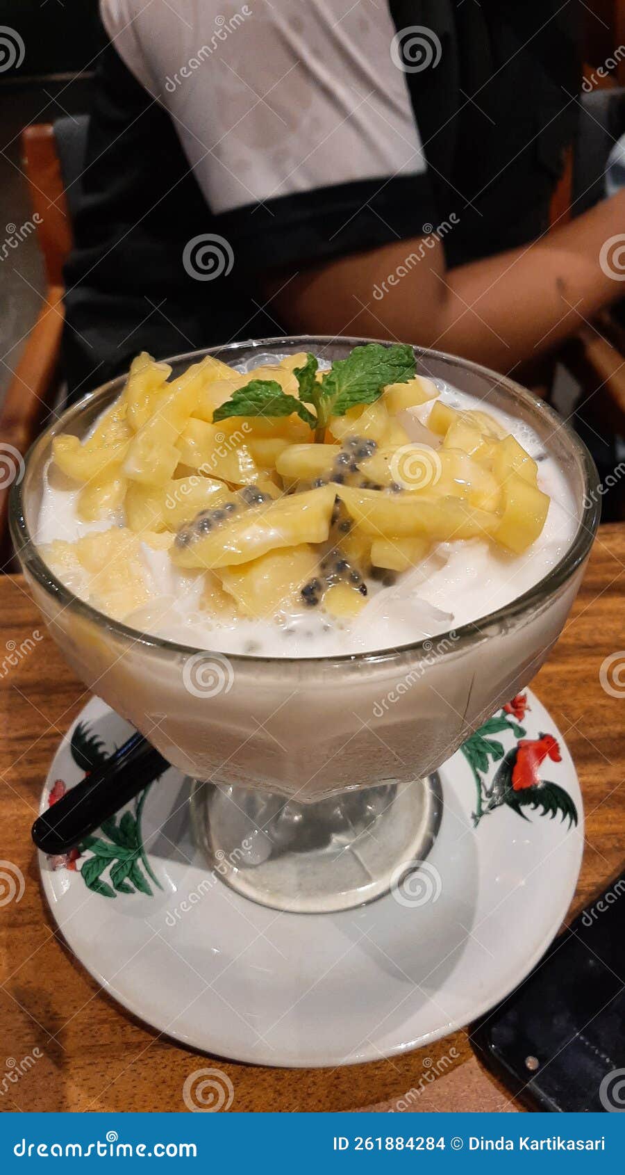 Es Teler with a Topping of Jackfruit Pieces on Top Stock Photo - Image ...