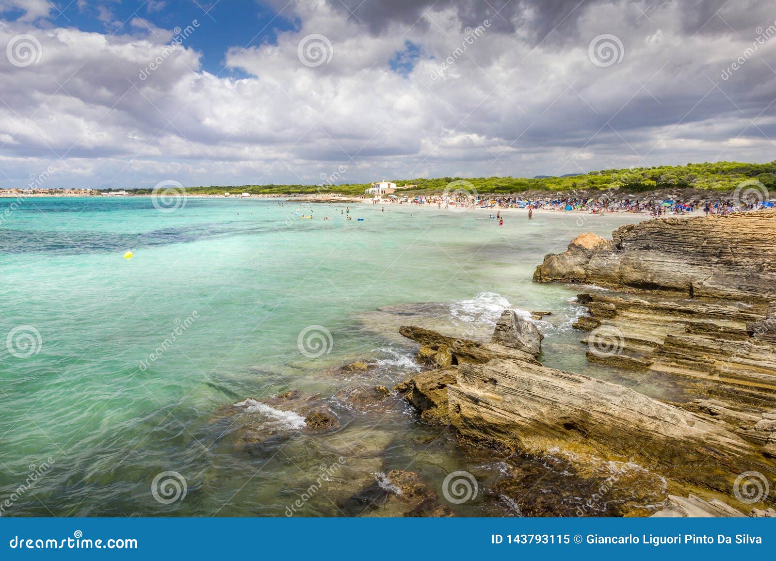 Es Trenc beach, Mallorca stock image. Image of nature - 143793115