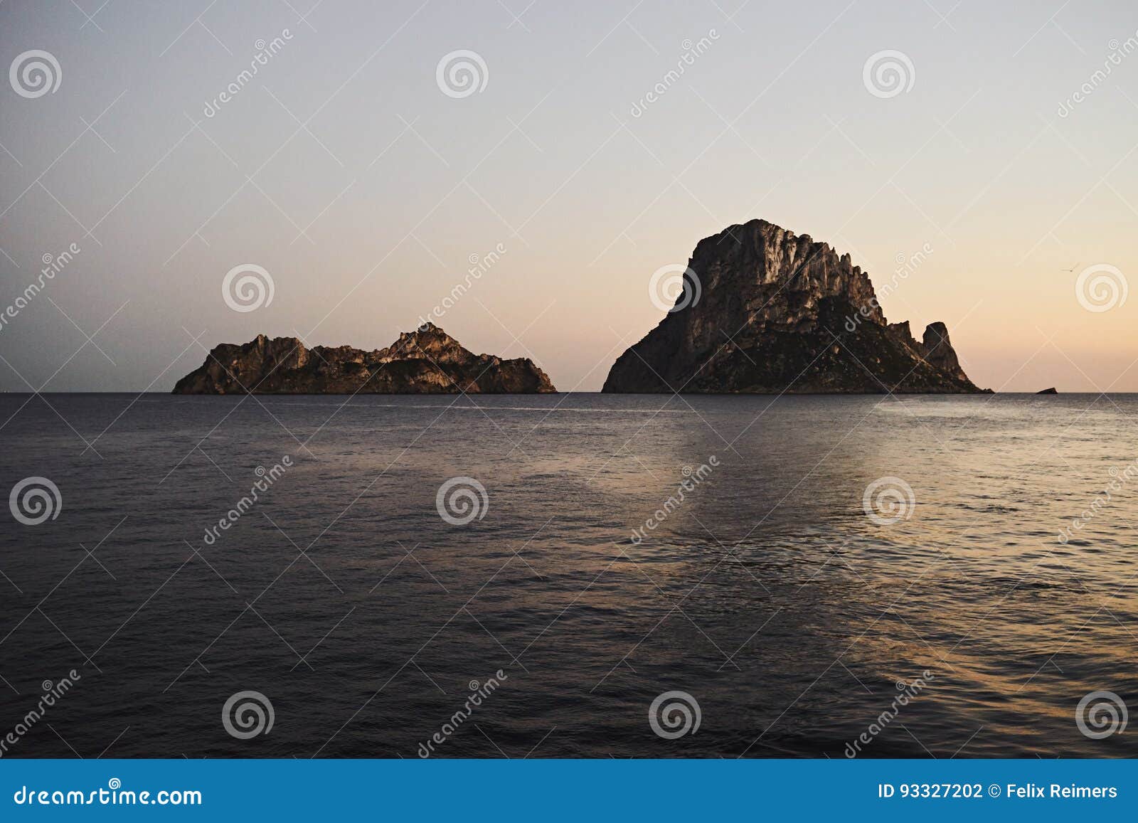 Es Vedra at Sunset, Ibiza, Spain Stock Photo - Image of mediterranean ...