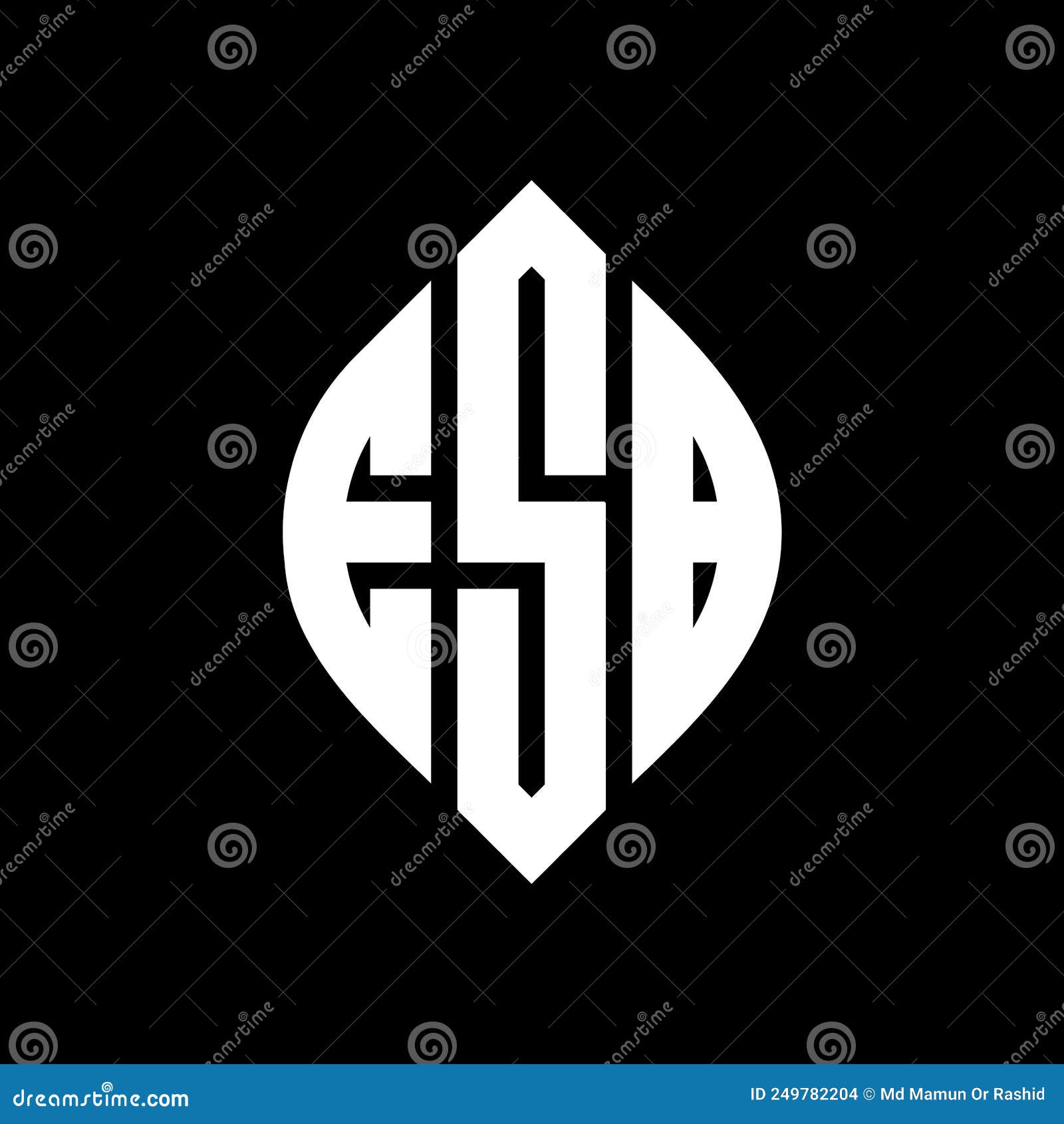 ESB Circle Letter Logo Design with Circle and Ellipse Shape. ESB ...