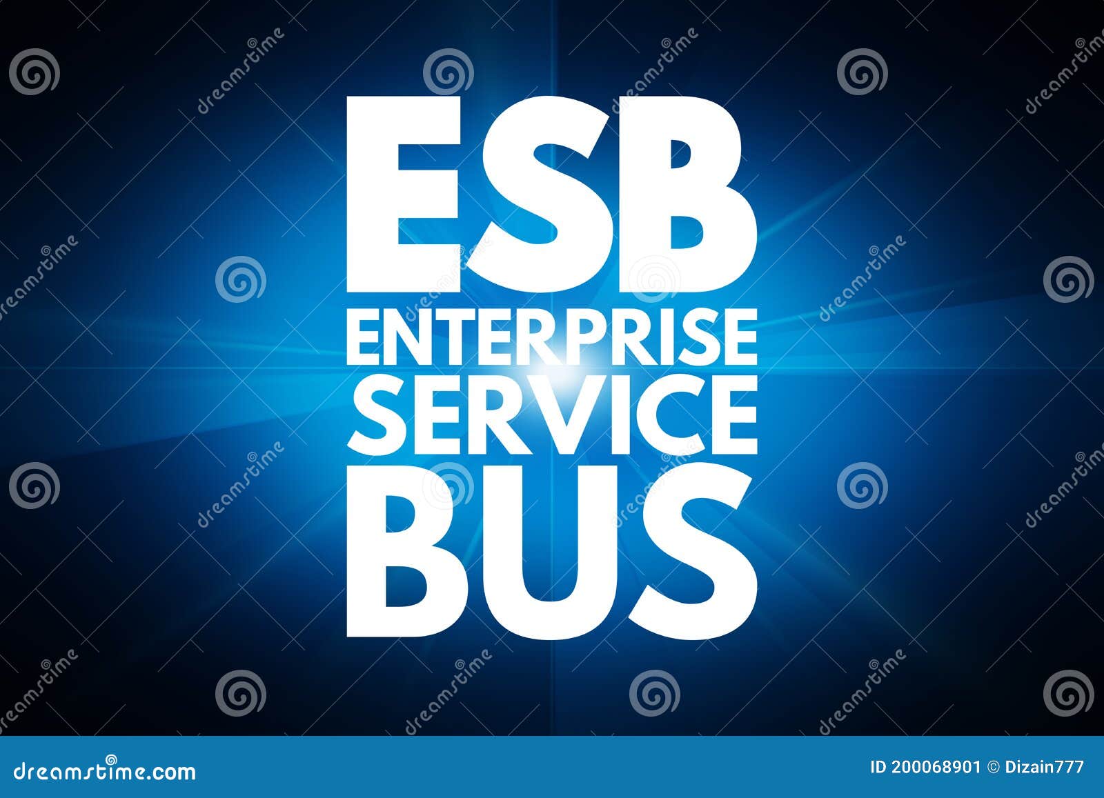 ESB - Enterprise Service Bus Acronym, Technology Concept Background ...