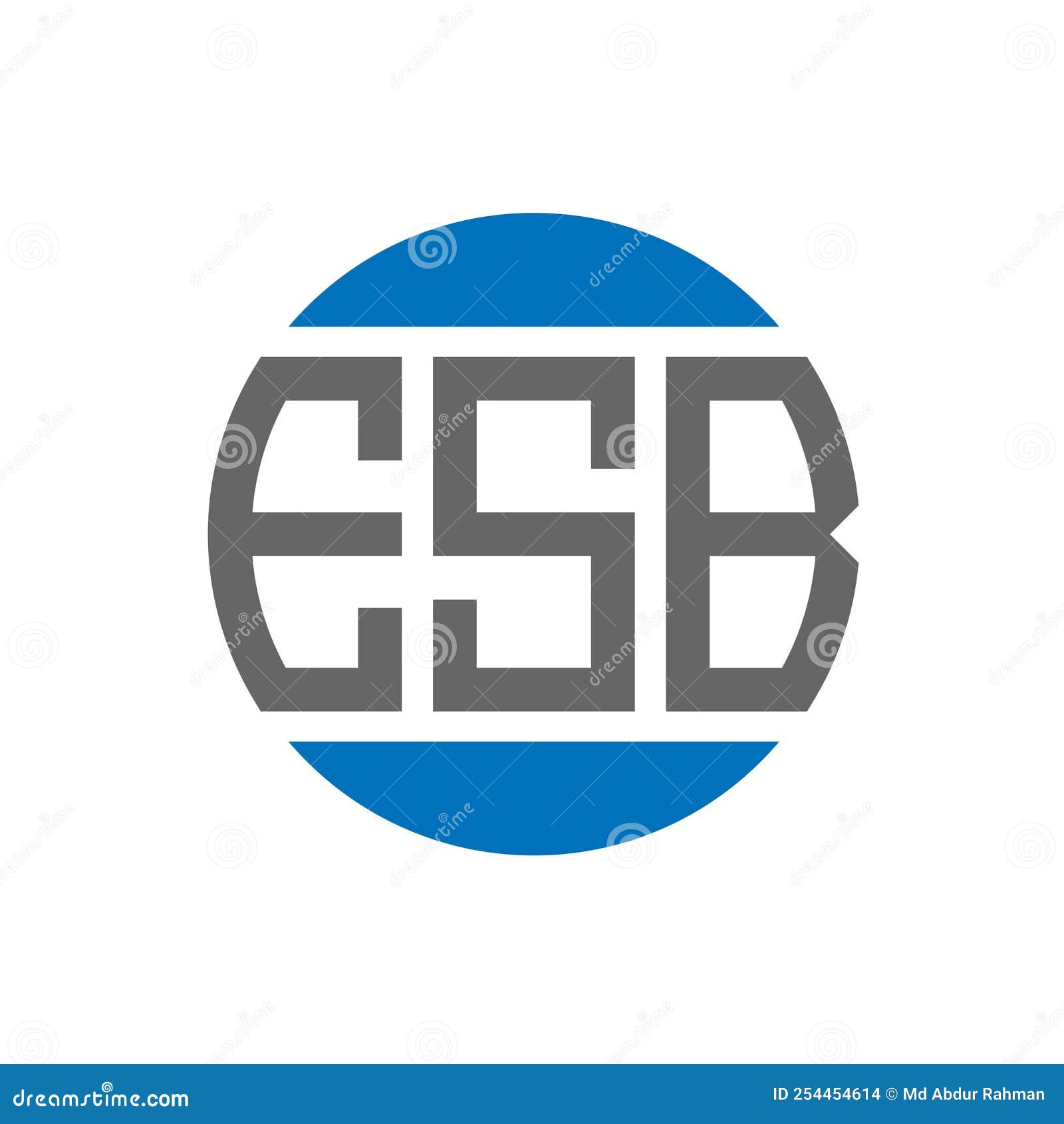 ESB Letter Logo Design on White Background. ESB Creative Initials ...