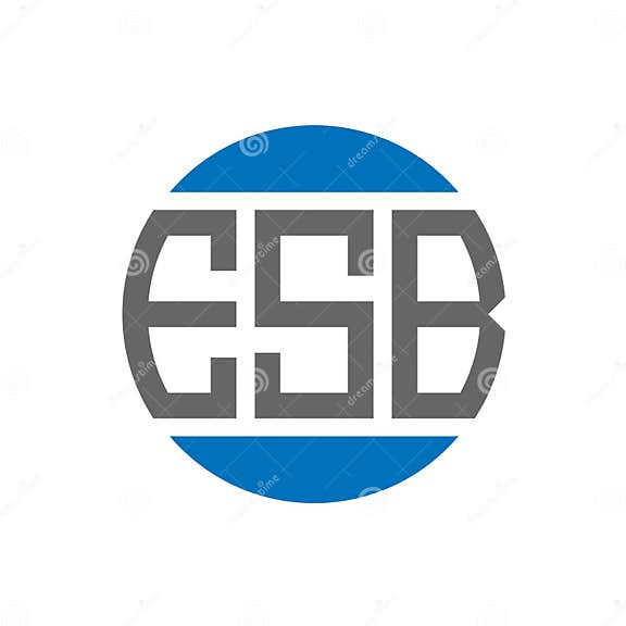 ESB Letter Logo Design on White Background. ESB Creative Initials ...