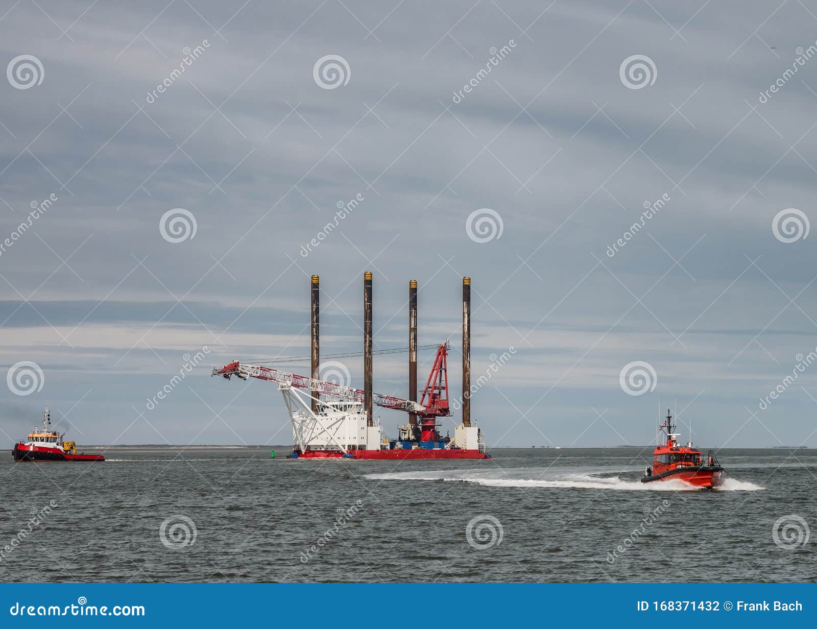 Esbjerg Oil Rig Harbor Panorama, Denmark Editorial Photography - Image ...
