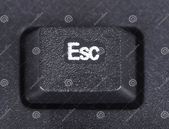 ESC Button on Keyboard of Computer Stock Photo - Image of alphabet ...