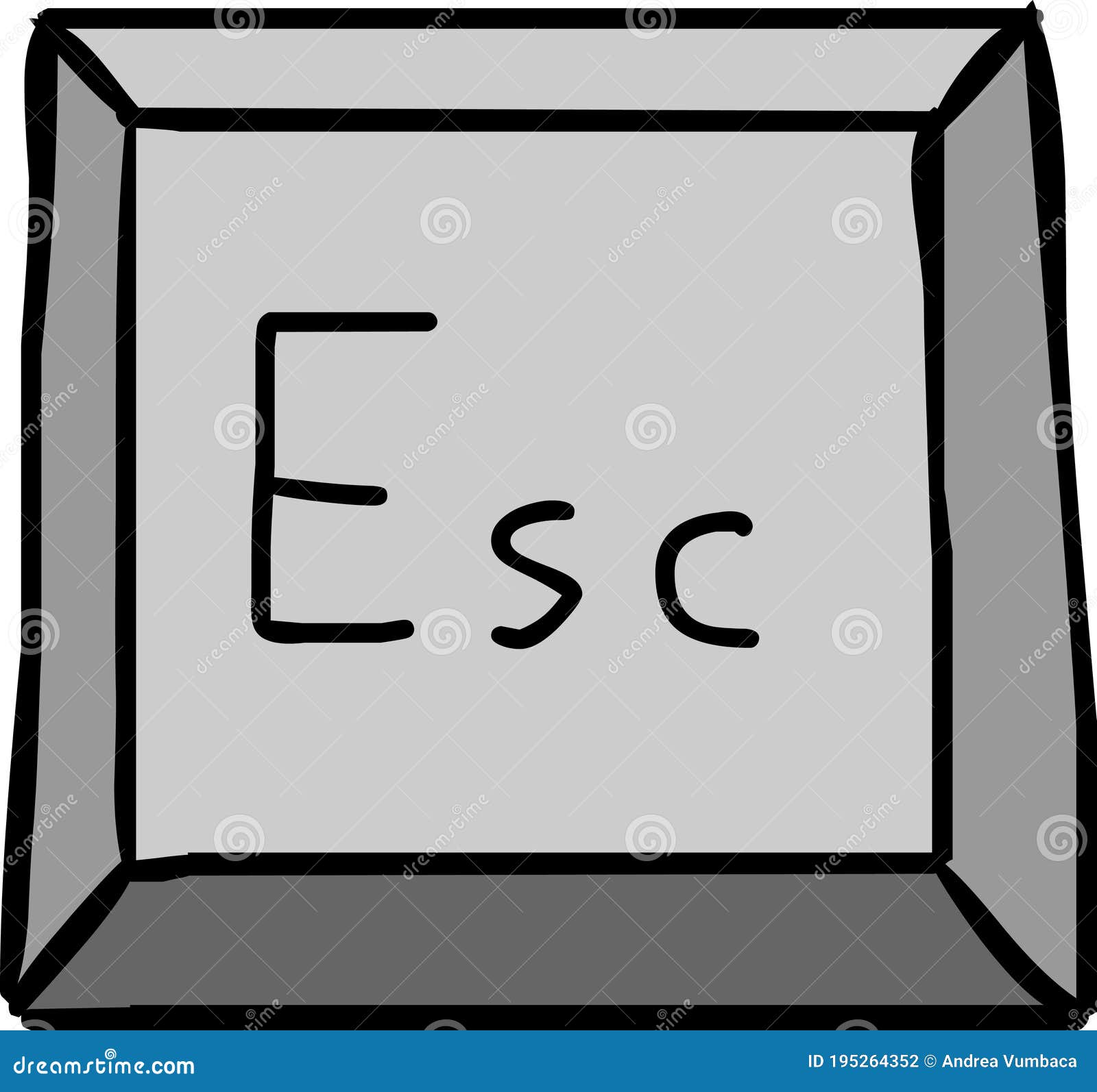 Esc Key On The Keyboard Royalty-Free Stock Image | CartoonDealer.com ...