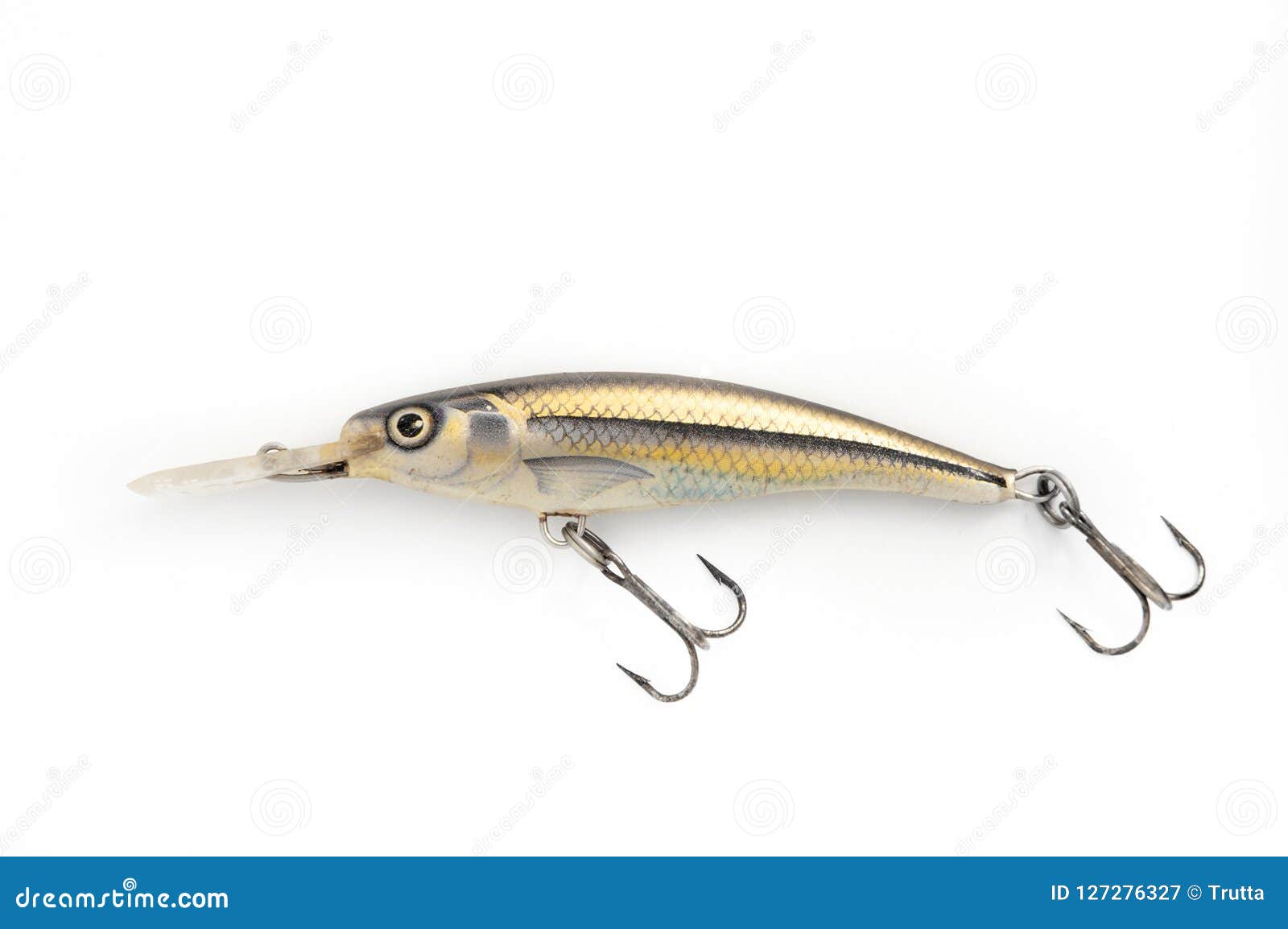 Esca di pesca - wobbler immagine stock. Immagine di colorato - 127276327