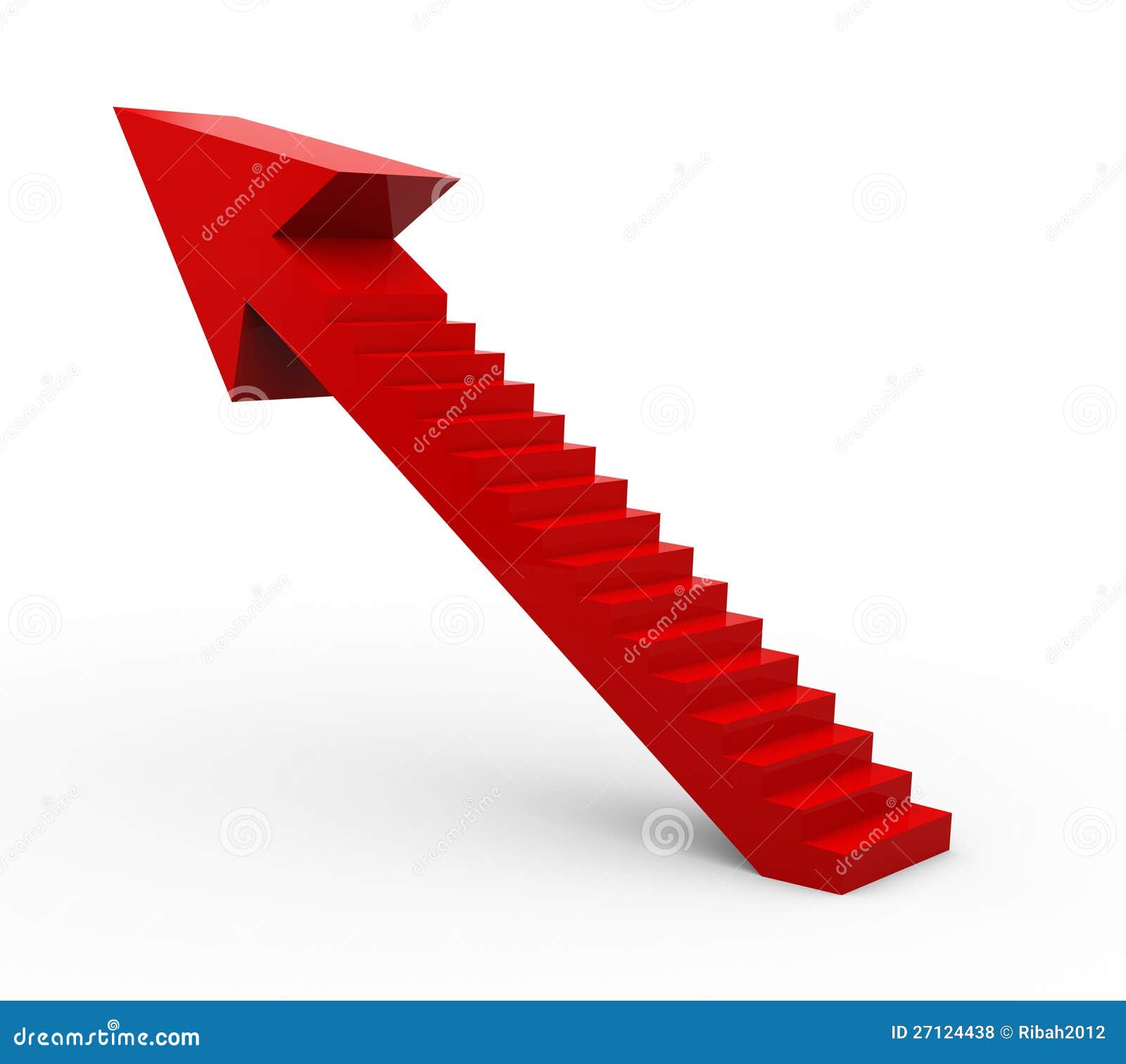 Escada da seta 3d ilustração stock. Ilustração de escalada - 27124438