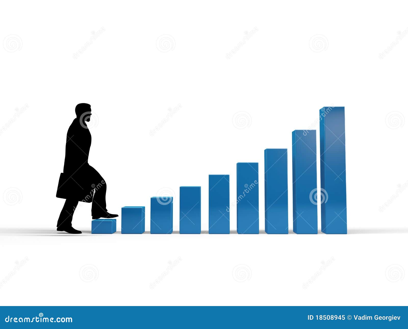 Escada do sucesso ilustração stock. Ilustração de forma - 18508945