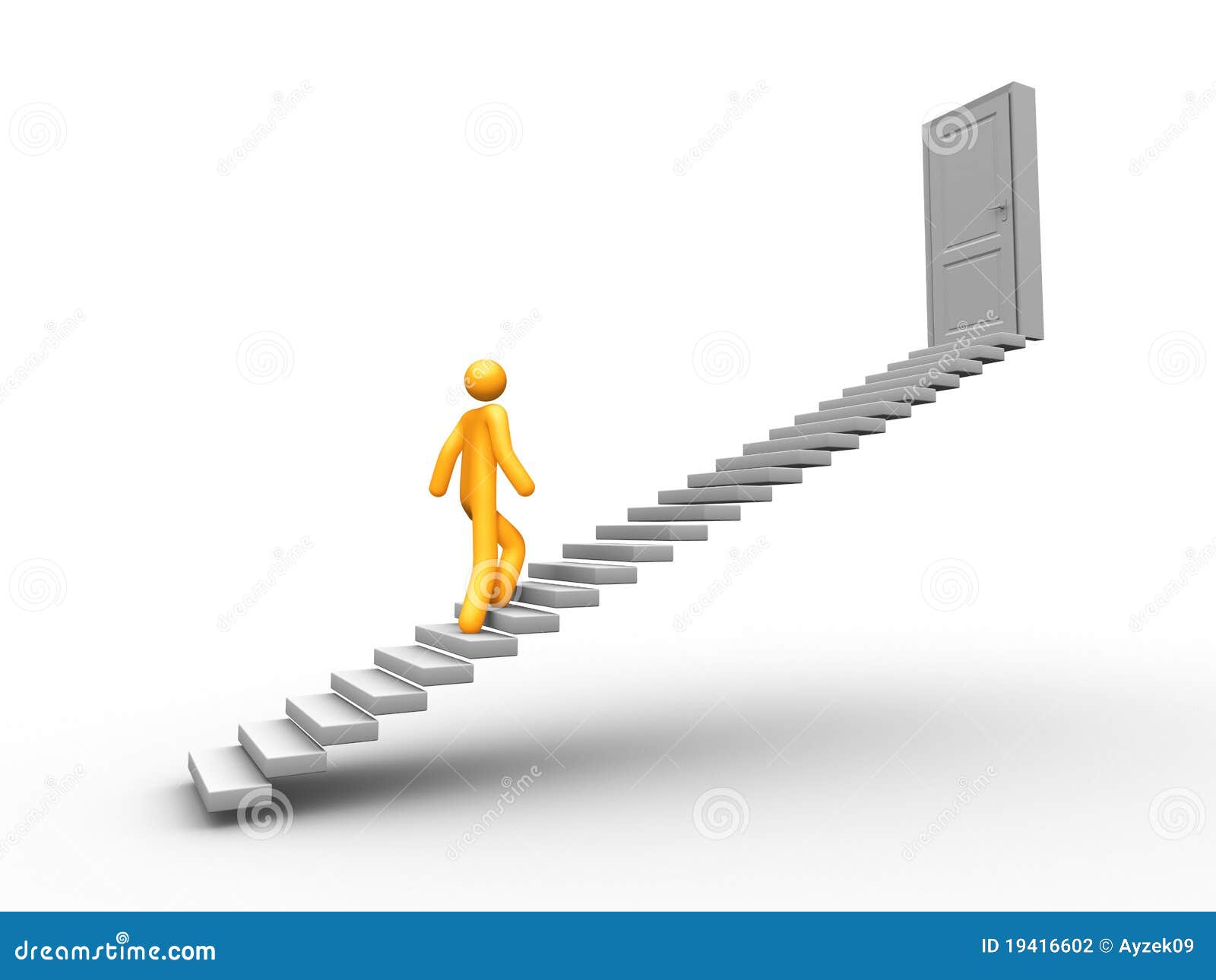 Escada do sucesso ilustração stock. Ilustração de chegada - 19416602
