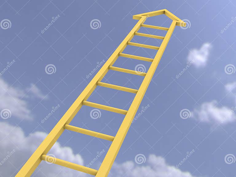 Escada do sucesso ilustração stock. Ilustração de conceito - 20196996