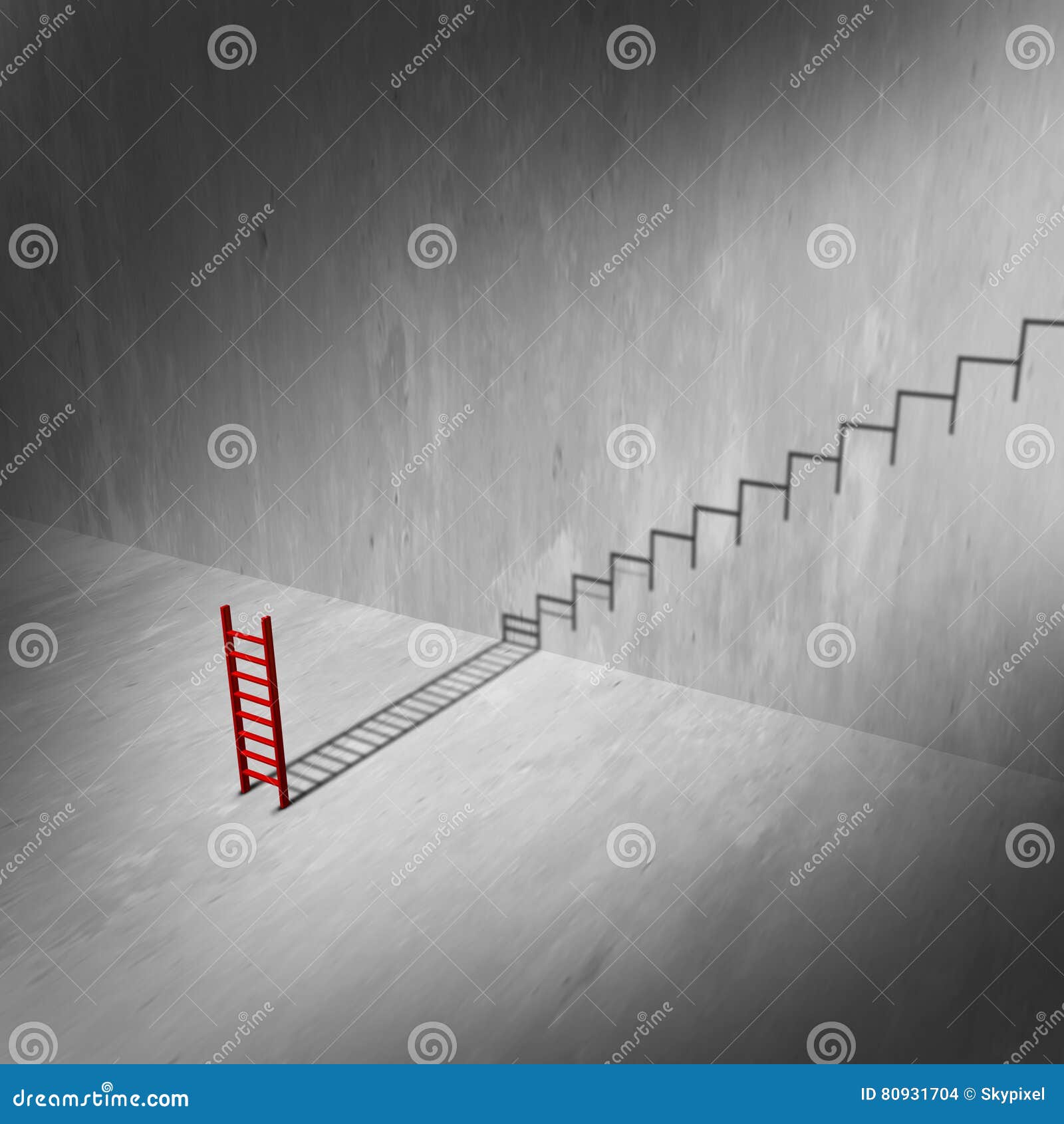 Escada E Escadas Do Sucesso Ilustração Stock - Ilustração de sonho ...