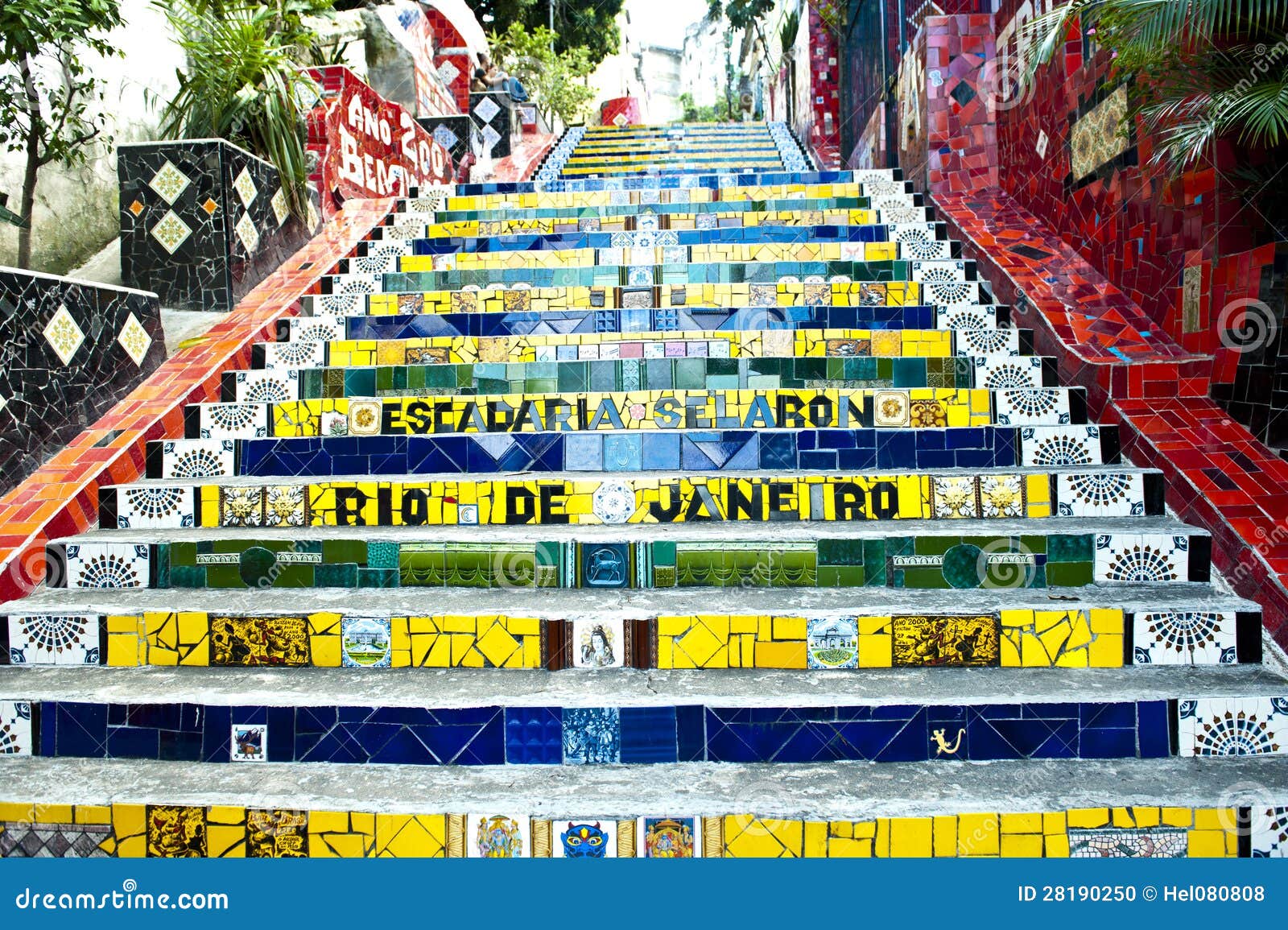 Escadaria Selaron - Escalier Selaron, Rio Photo stock - Image du brésil ...