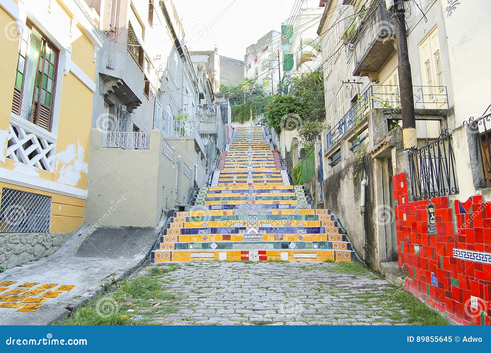 Escadaria Selaron Famous Steps In Rio De Janeiro, Brazil Artist Royalty ...