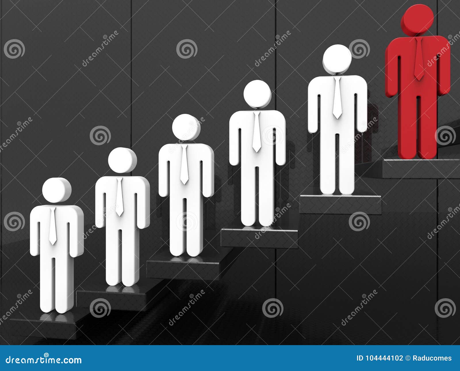 Escadas Ao Sucesso - Conceito Do Entalhe Ilustração Stock - Ilustração ...