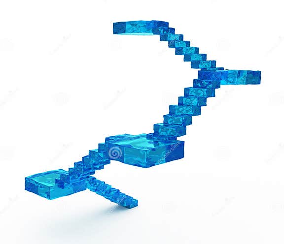 Escadas da água ilustração stock. Ilustração de estrutura - 12291649