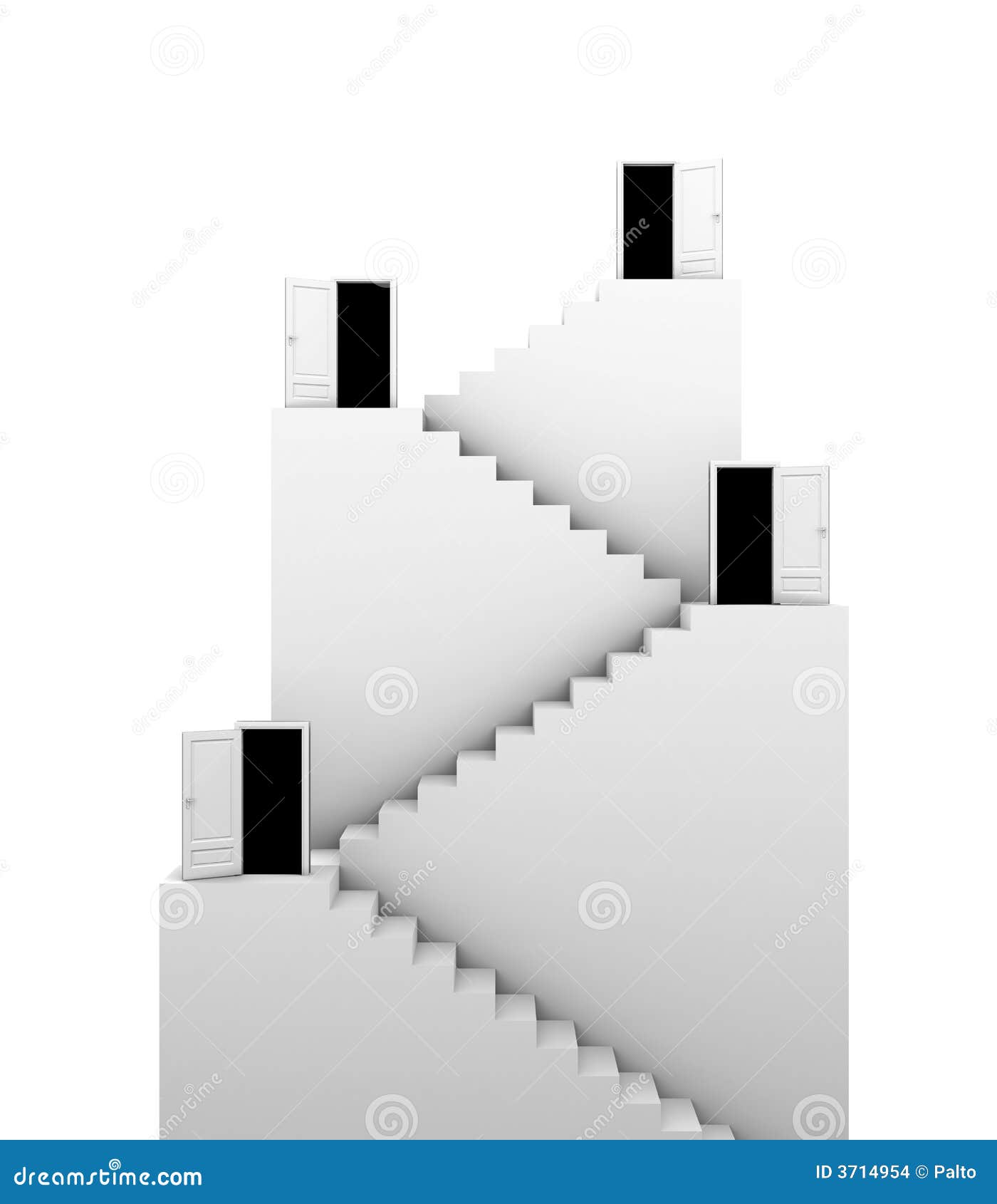 Escadas do sucesso ilustração stock. Ilustração de conceptual - 3714954