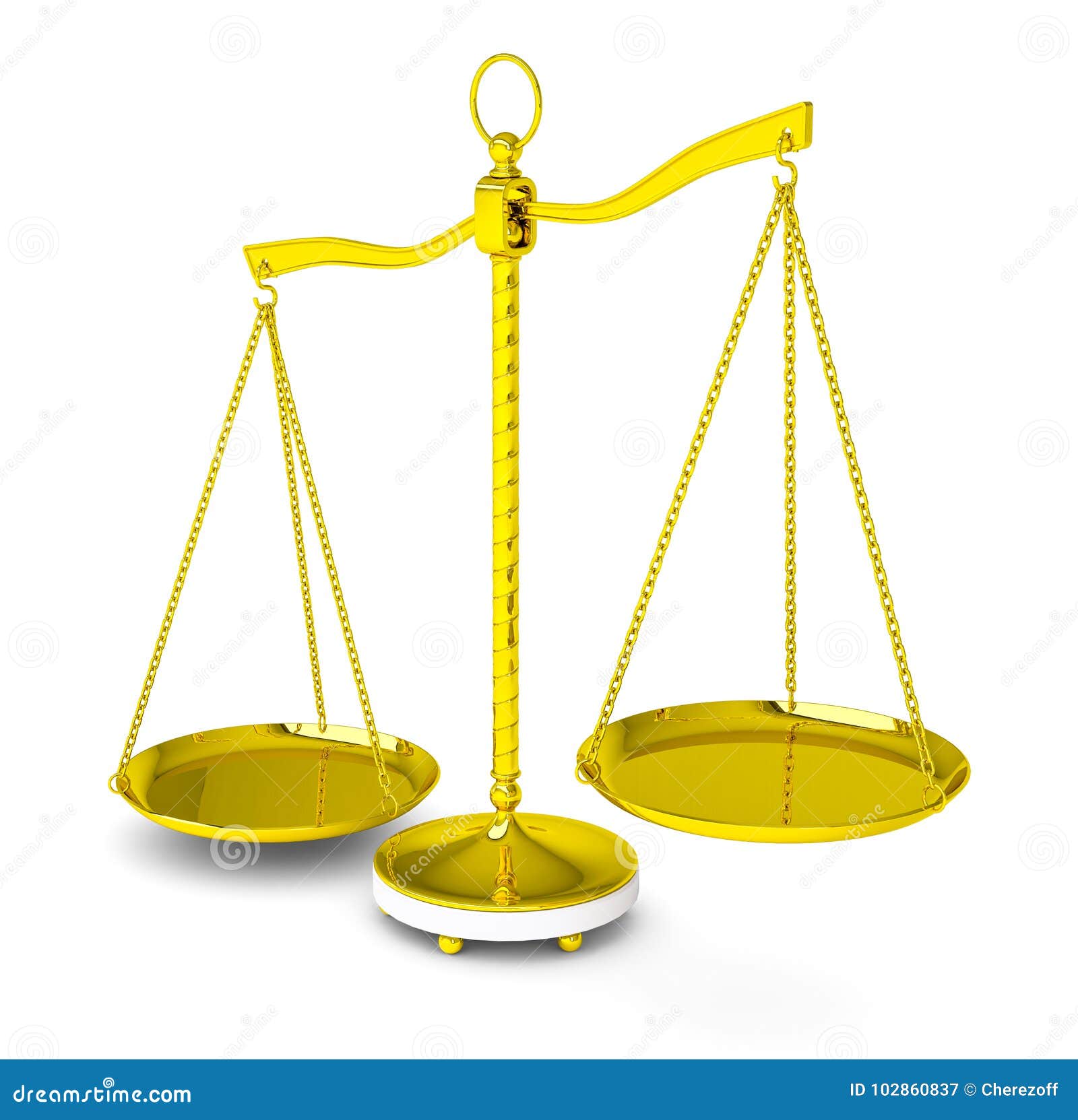 Escala De La Balanza Sobre El Fondo Blanco Stock de ilustración ...