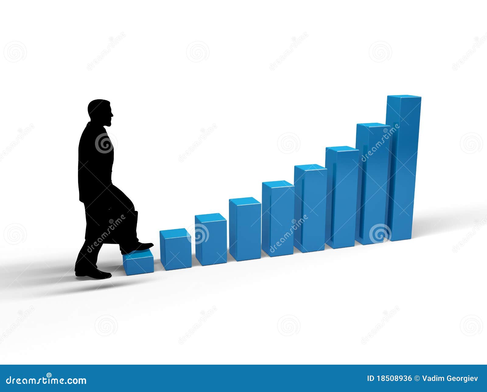 Escala del éxito stock de ilustración. Ilustración de escala - 18508936