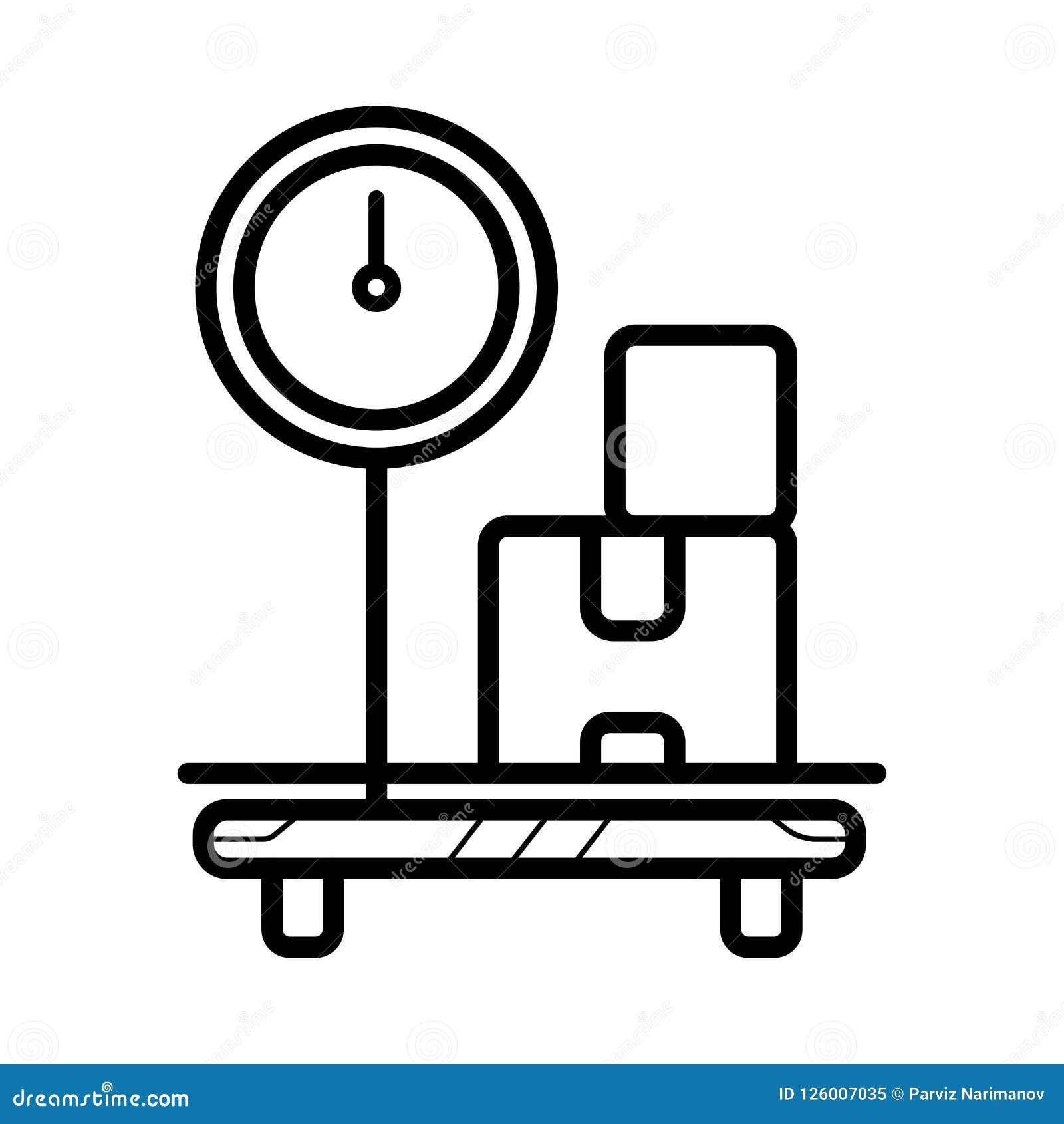 Escala vector del icono stock de ilustración. Ilustración de icono ...