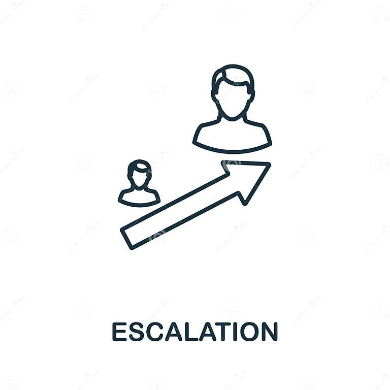 Escalation Outline Icon. Thin Line Concept Element from Crm Icons ...