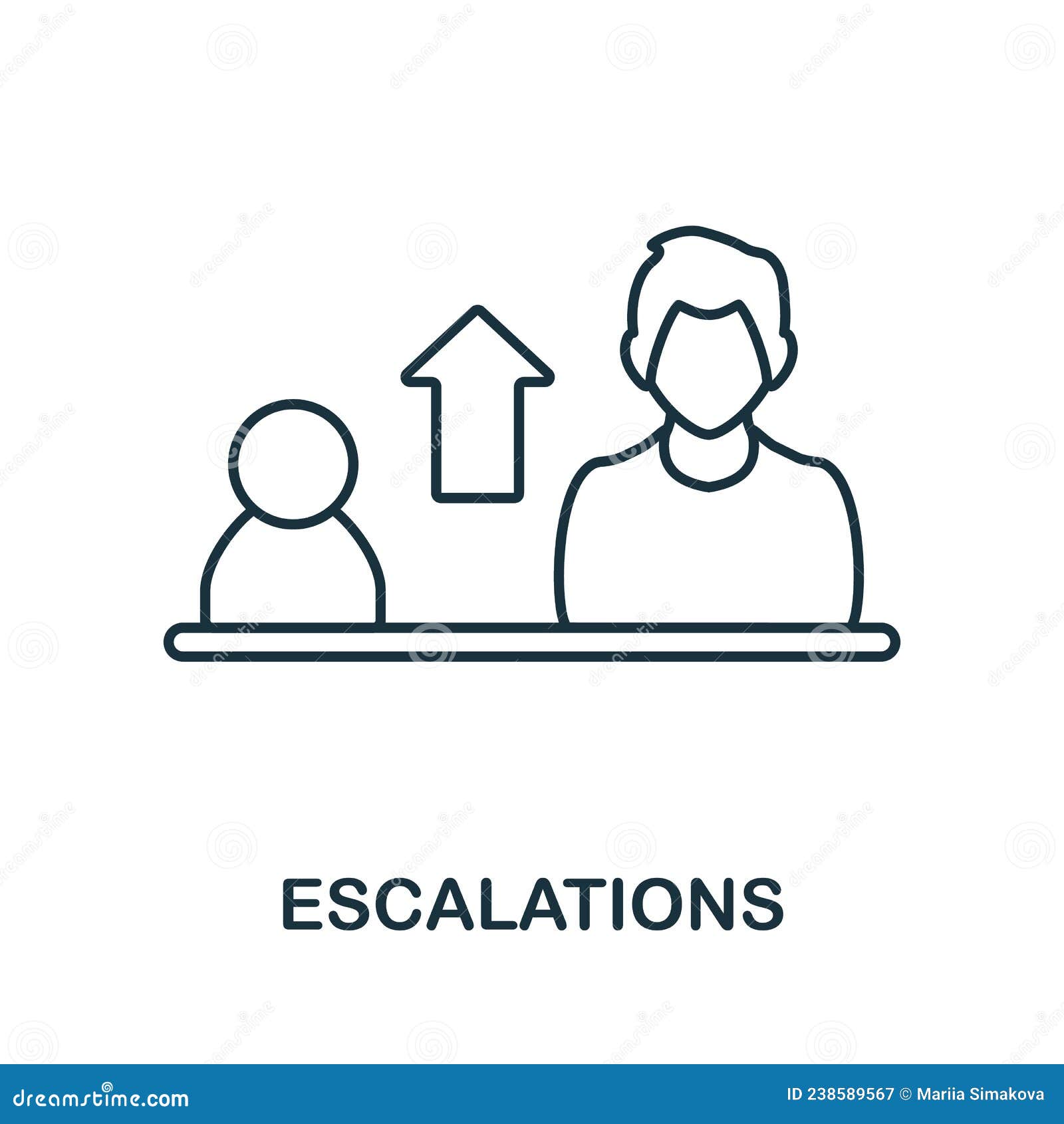 Escalations Icon. Line Element from Customer Relationship Collection ...