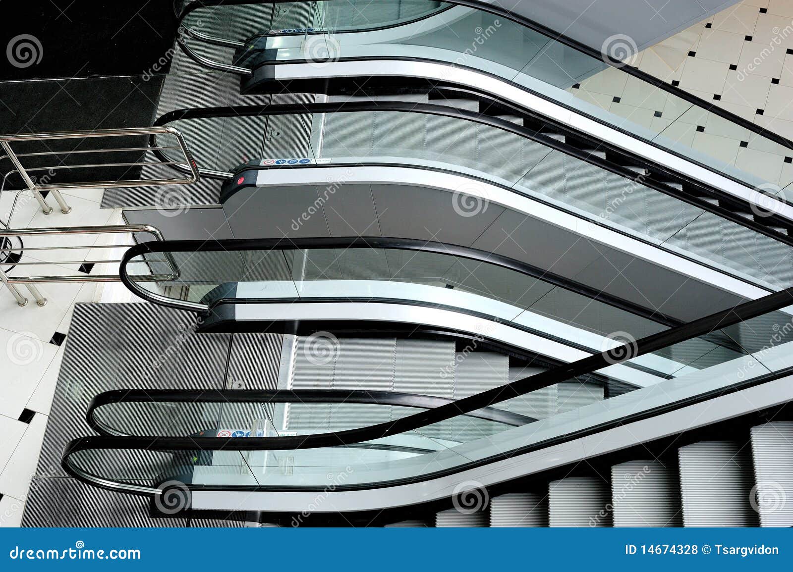 Escalator stock photo. Image of escalator, shopping, downstairs - 14674328