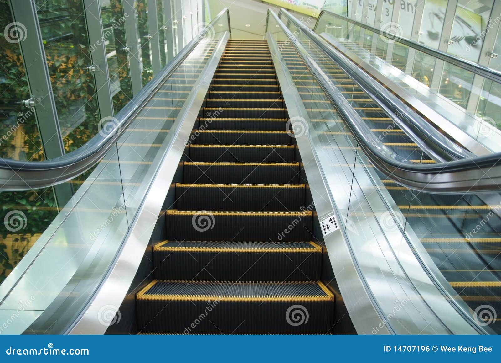 Escalator stock photo. Image of travel, indoor, architecture - 14707196