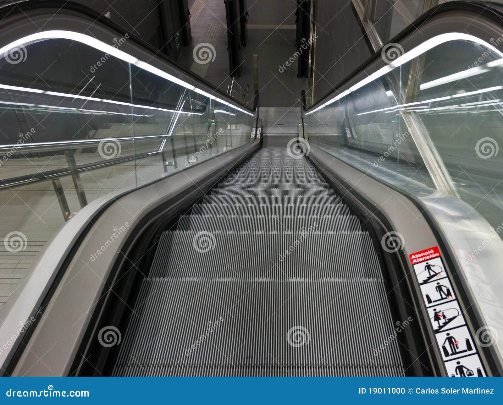 Escalator stock photo. Image of step, cool, metal, entry - 19011000