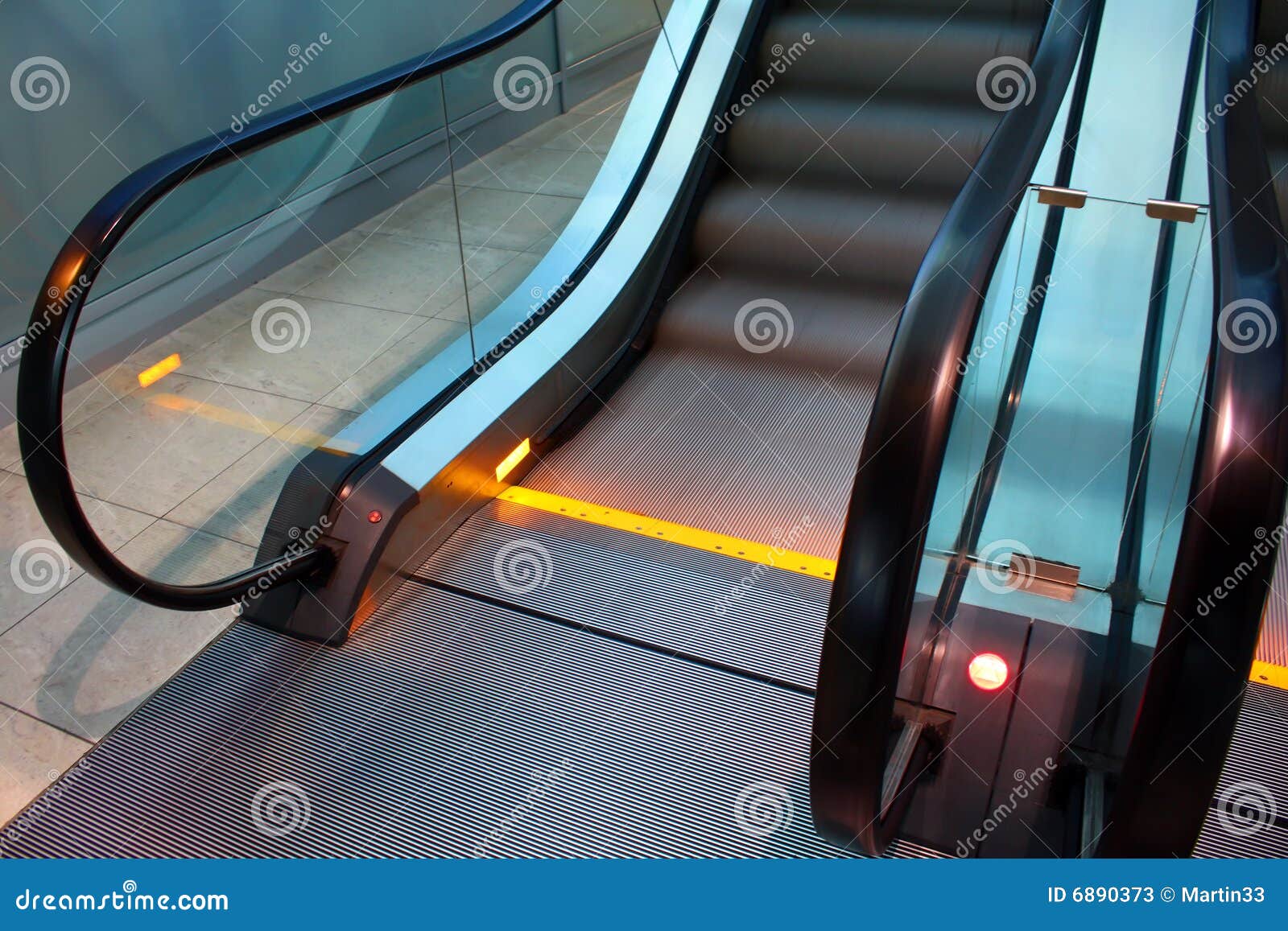 Escalator stock image. Image of hall, move, metal, escalators - 6890373