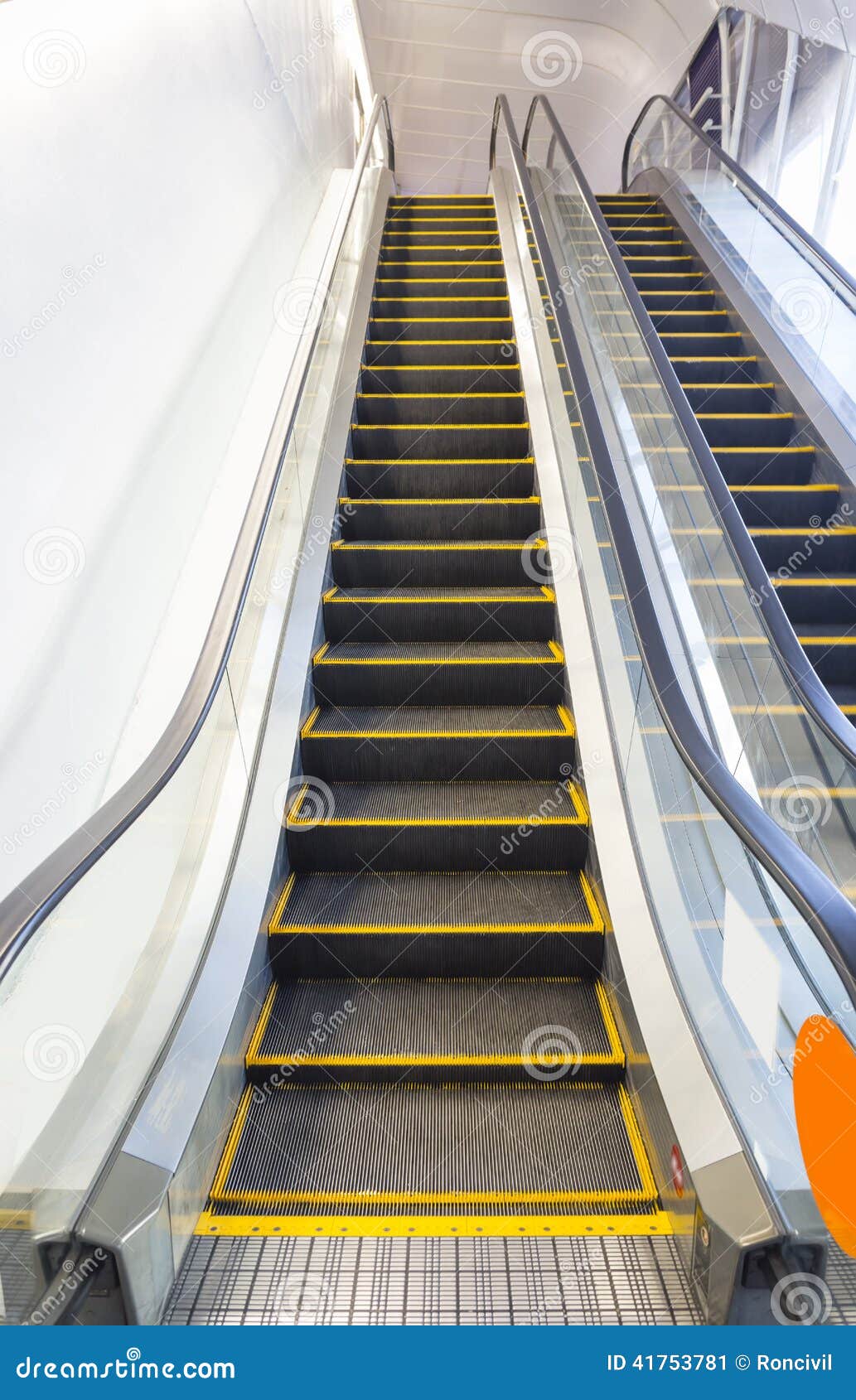 Escalator stock image. Image of mall, lobby, perspective - 41753781