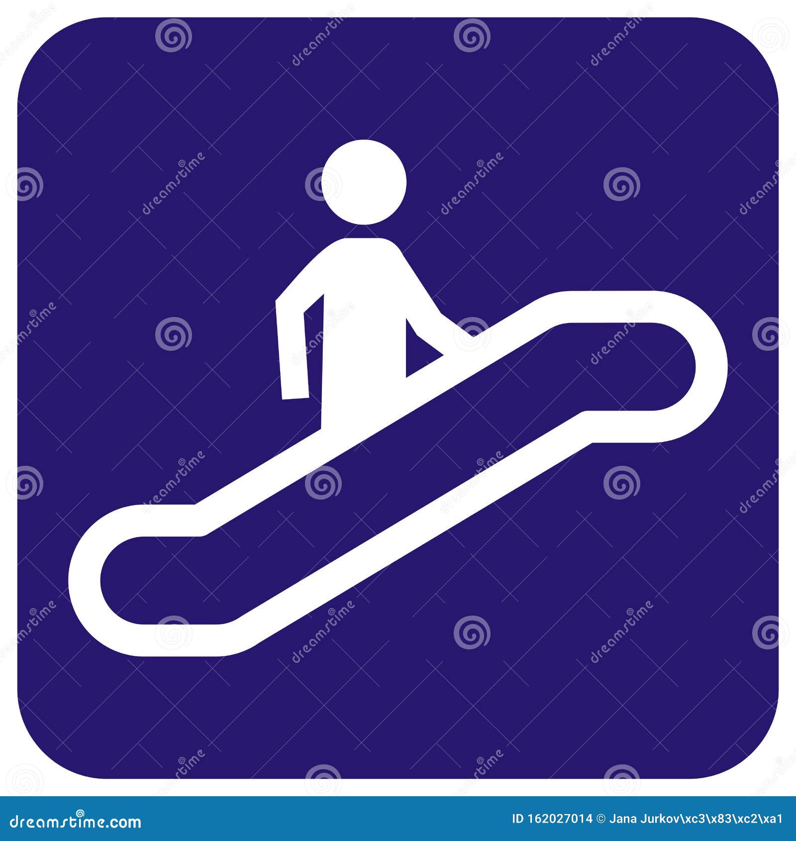 Escalate Vector Icon Sign. Elevator Mall Symbol, Escalator Ladder Icon ...
