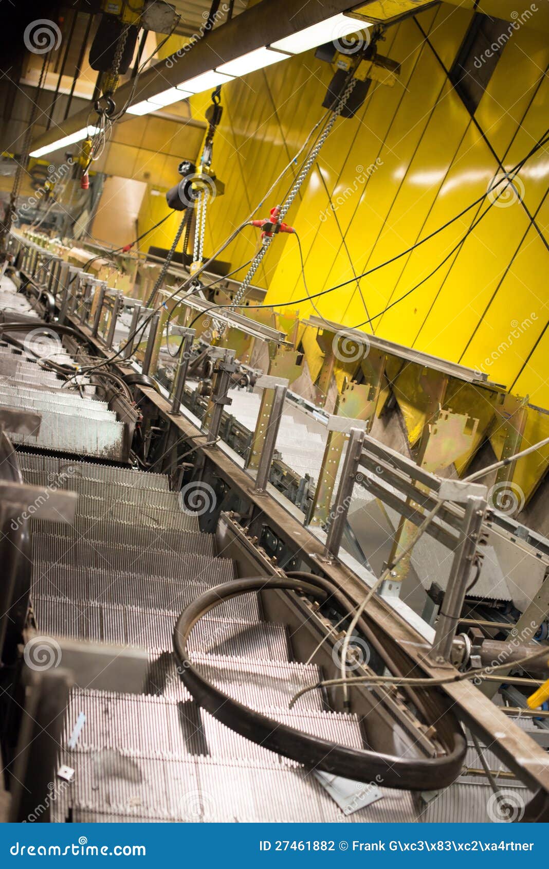 Escalator Construction Works Stock Photo - Image of construction, city ...