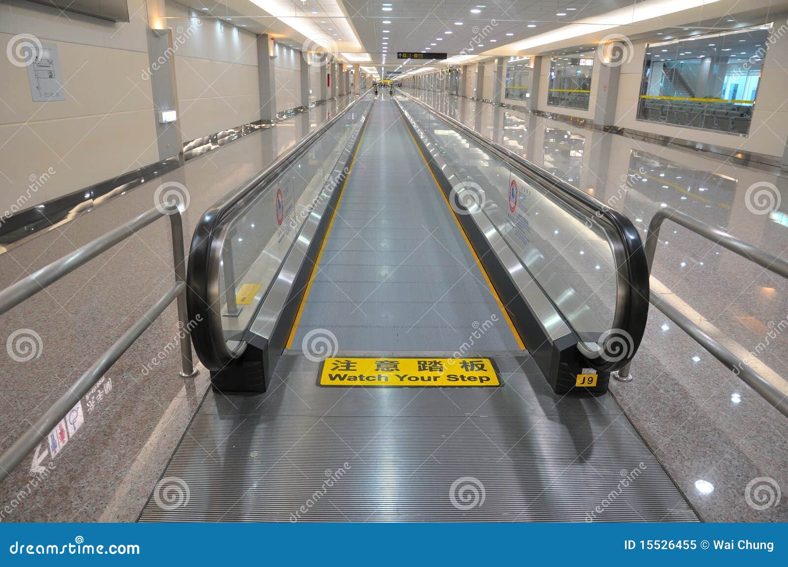 Escalator for Easy Transport Stock Image - Image of industry, transfer ...