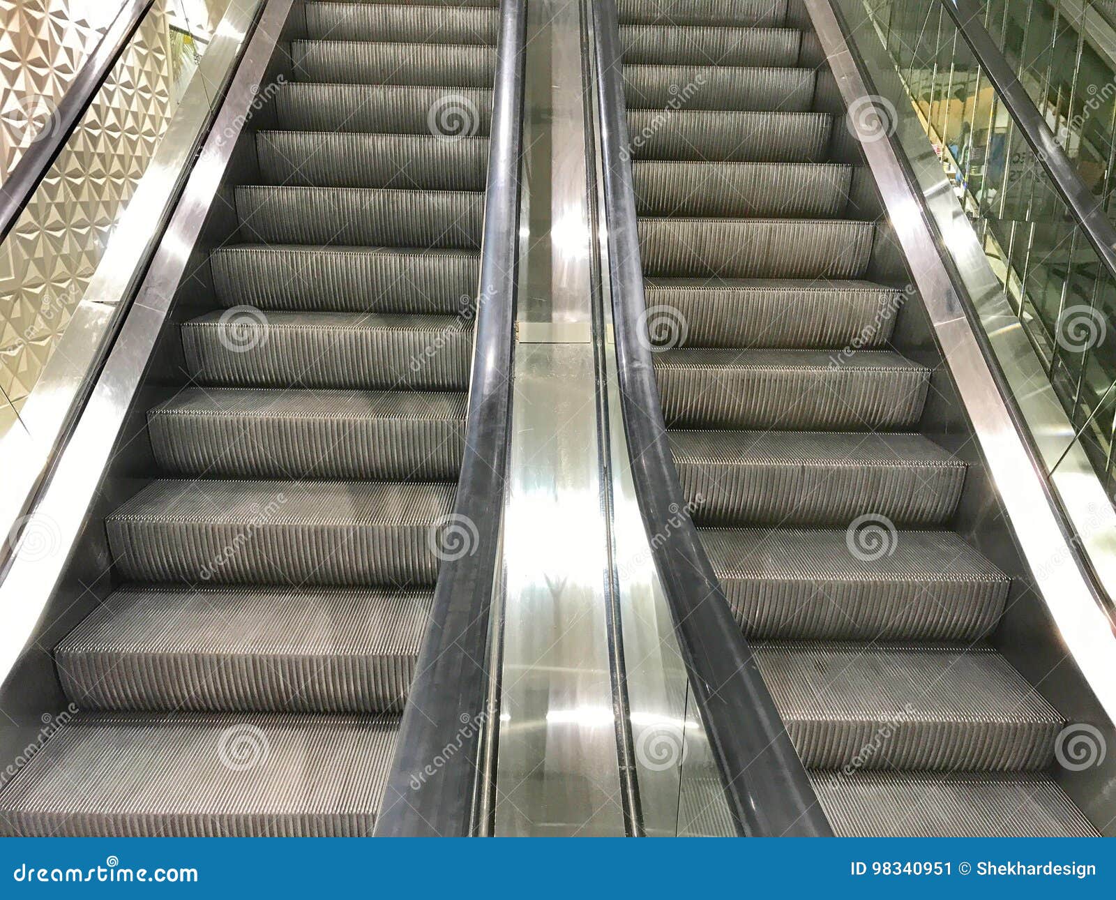 Escalator stock image. Image of empty, electronic, escalator - 98340951