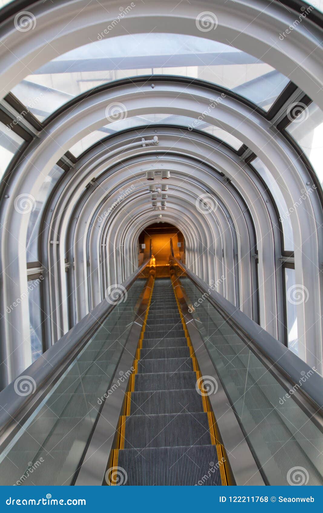 A Escalator of the Floating Garden Observatory Stock Photo - Image of ...