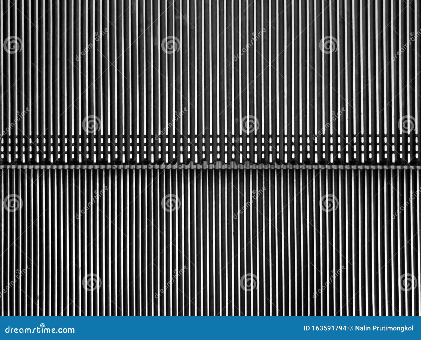 Escalator Floor with Copy Space.Vertical Pattern Stock Photo - Image of ...