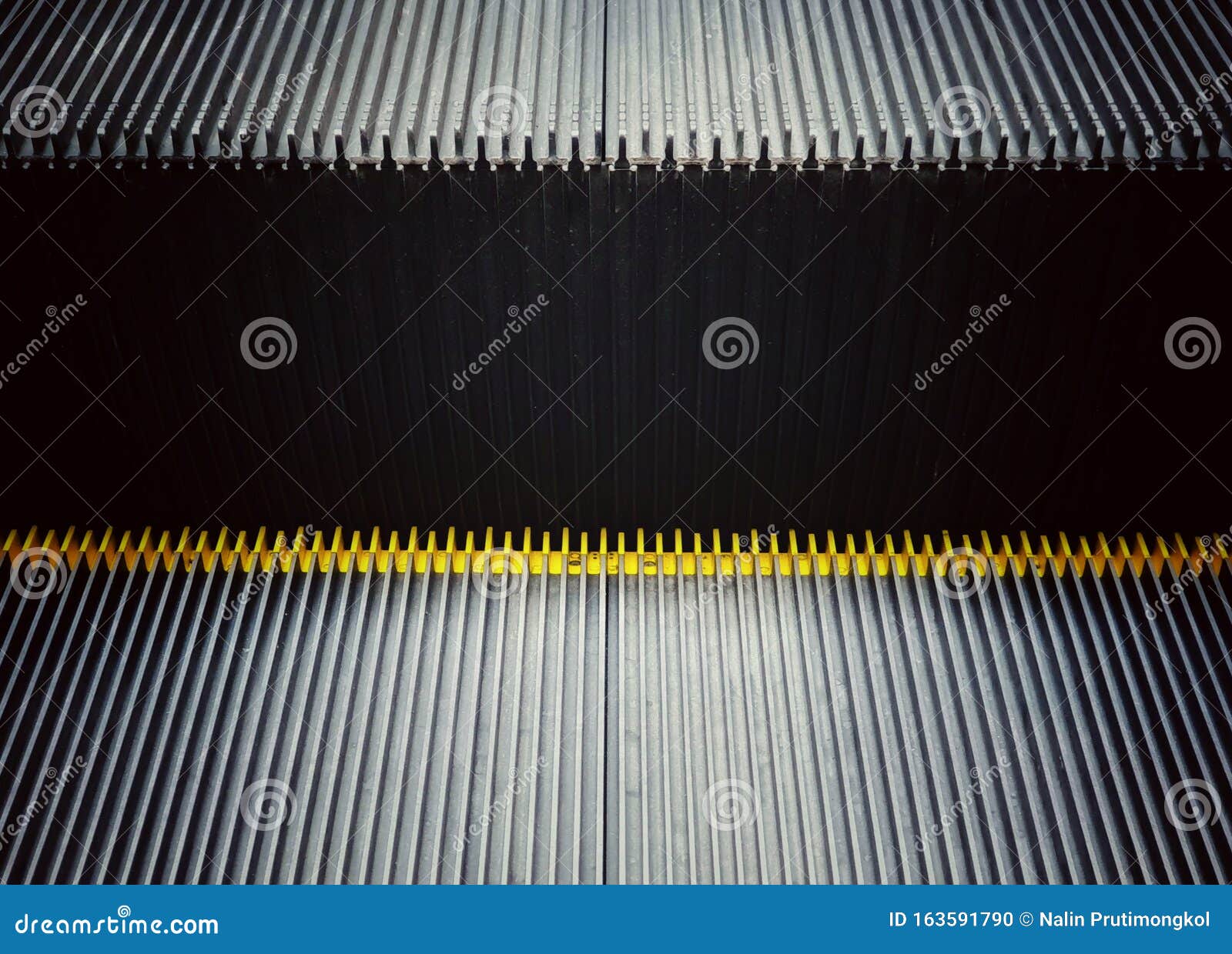 Escalator Floor with Copy Space.Vertical Pattern Stock Photo - Image of ...