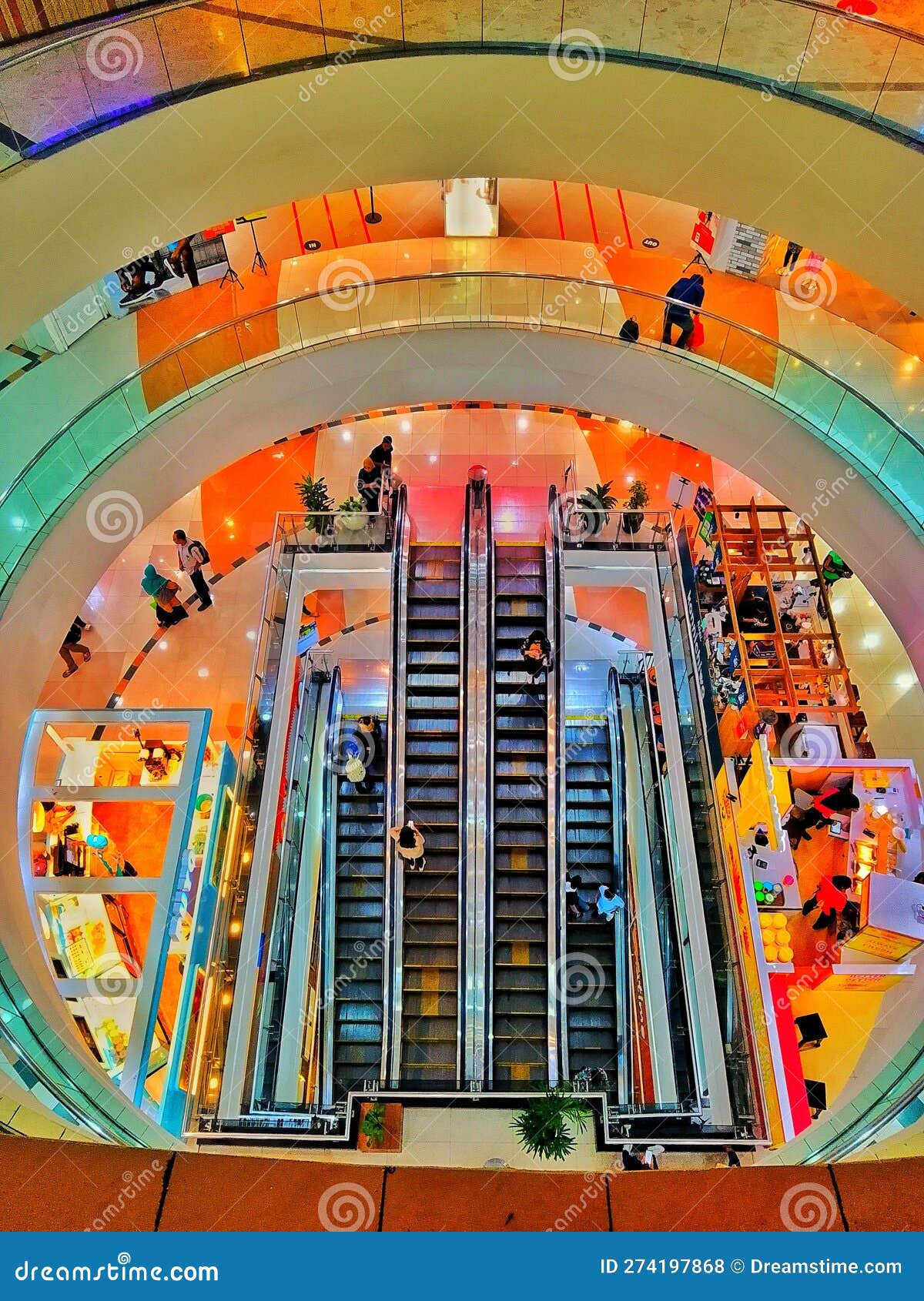 Escalator Hole & Light Mall ATRIUM Editorial Stock Photo - Image of ...