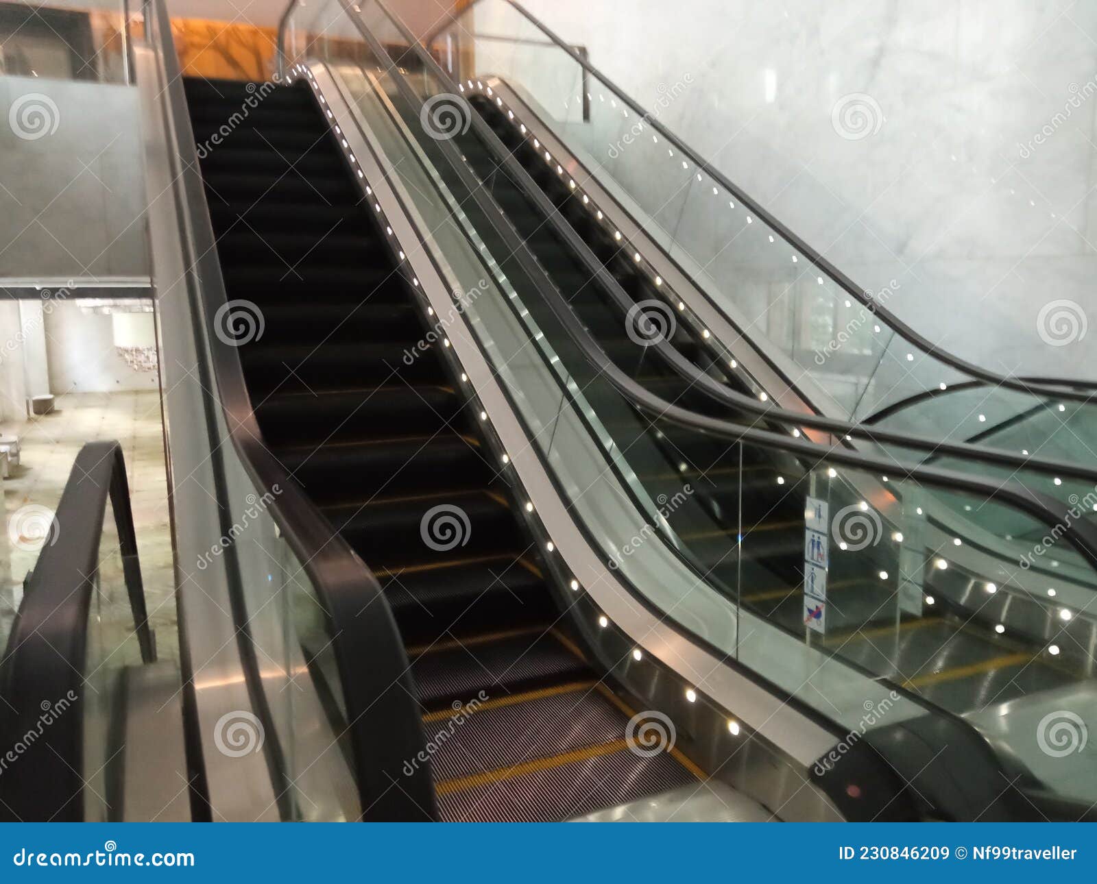 Escalator in a Hotel in Jakarta Stock Image - Image of escalator, hotel ...