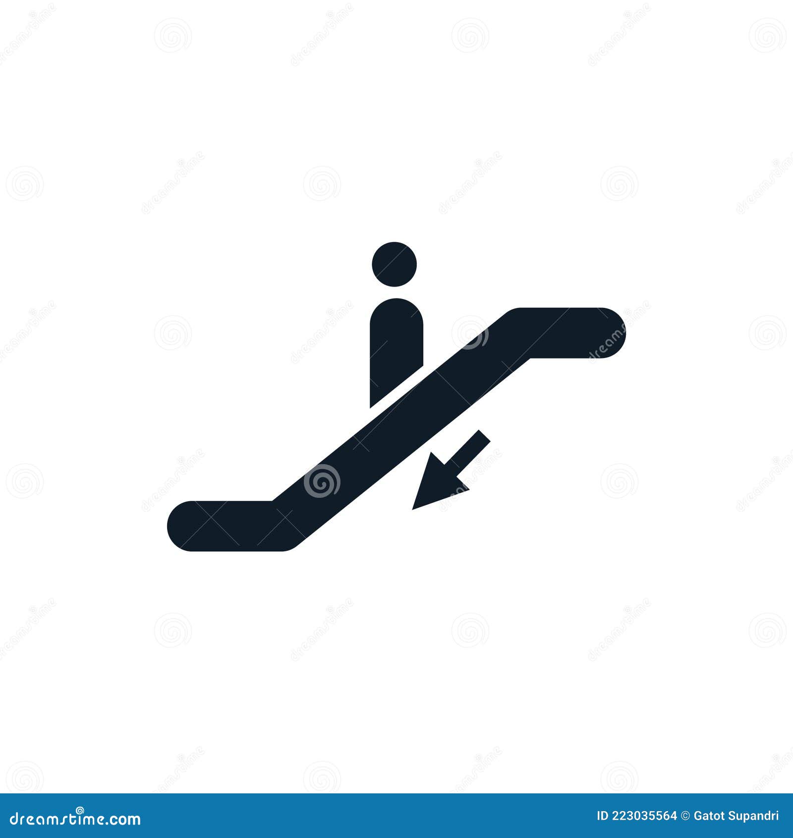 Escalator Icon Vector Logo Design Template Stock Vector - Illustration ...
