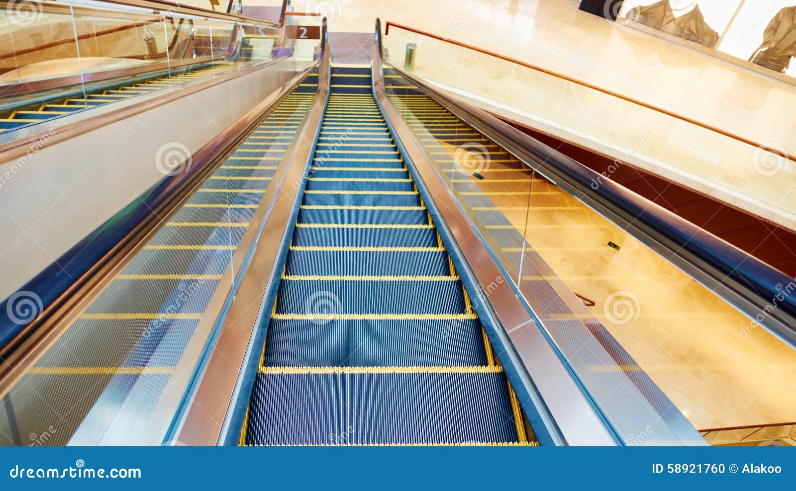 Escalator stock photo. Image of detail, indoor, step - 58921760