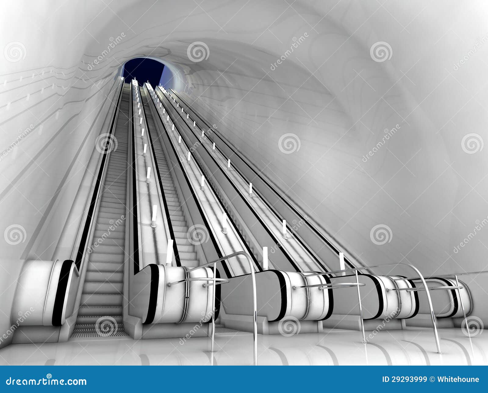 Escalator interior stock image. Image of staircase, motion - 29293999
