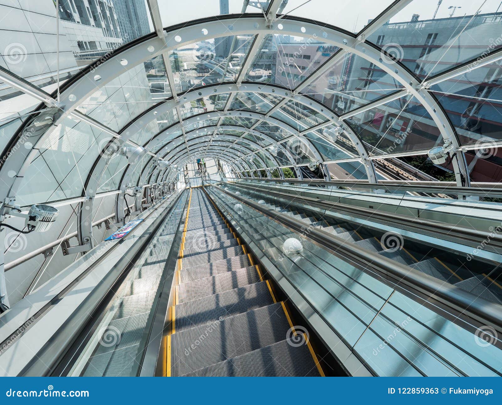 Escalator in Japan editorial stock photo. Image of tokyo - 122859363