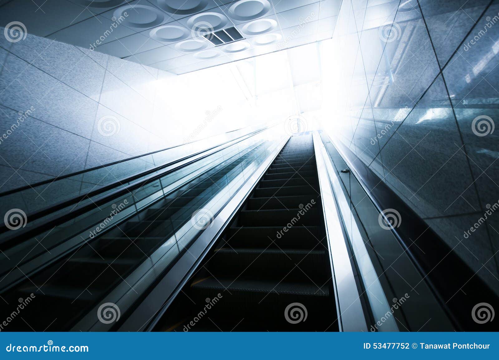 Escalator stock photo. Image of light, automatic, building - 53477752