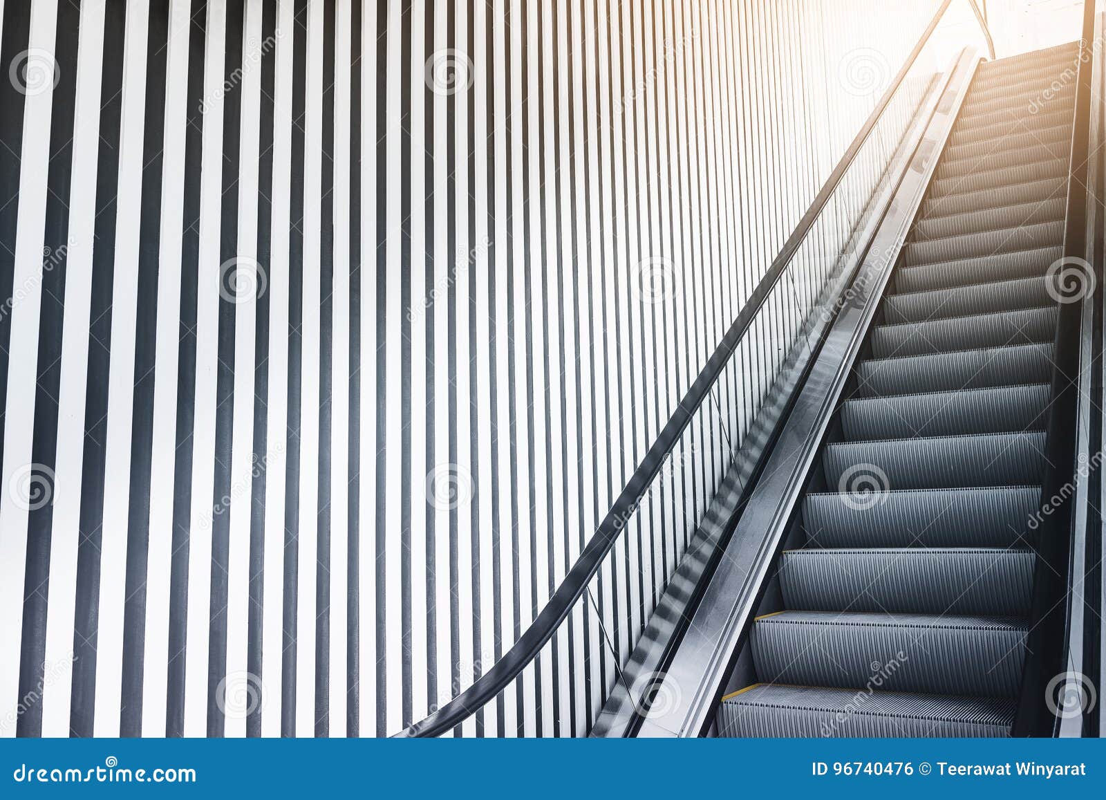 Escalator Modern Building Steel Pattern Wall Stock Photo - Image of ...