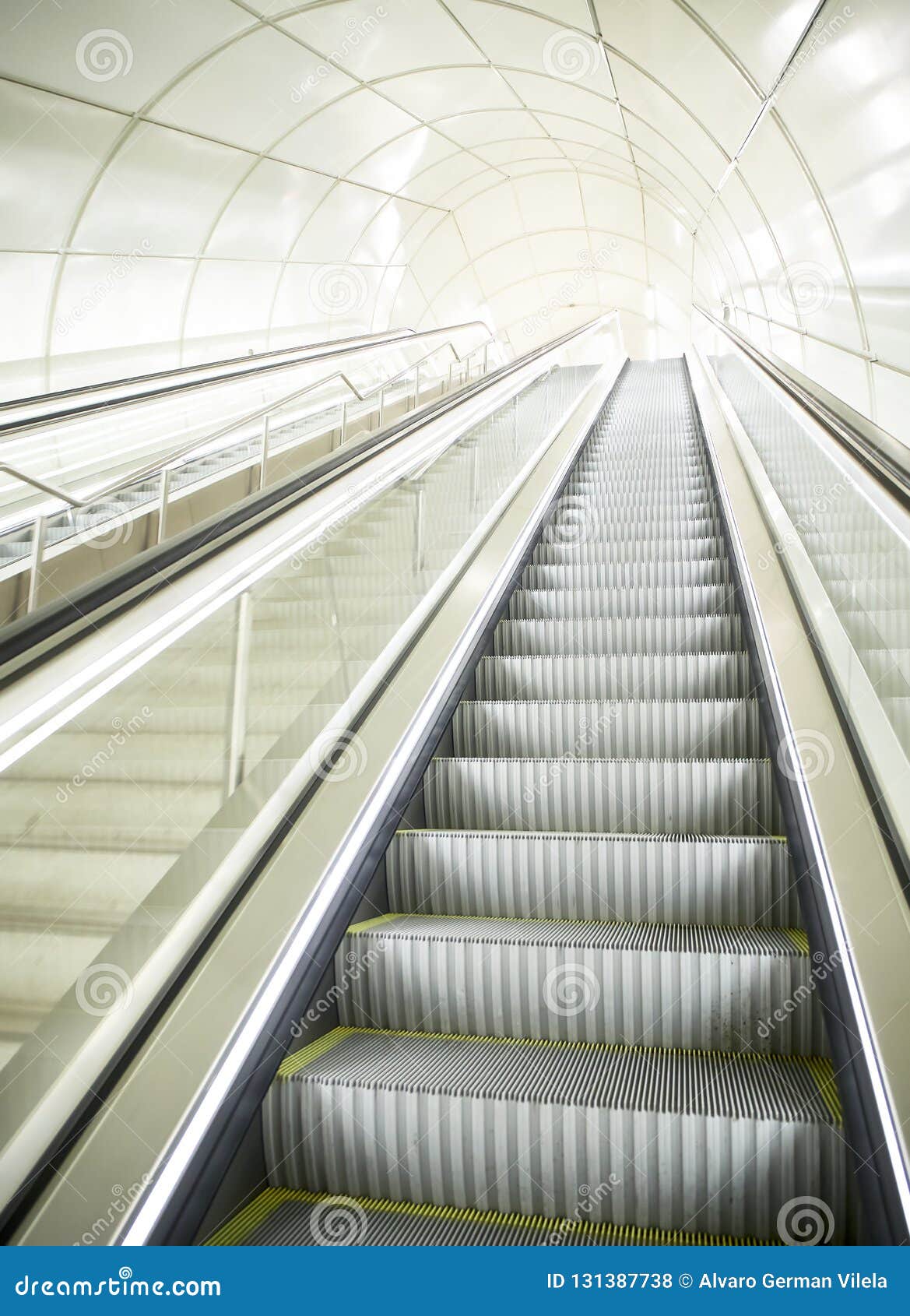 Modern Underground Parking Lot With Concrete Columns, Ventilation Ducts ...