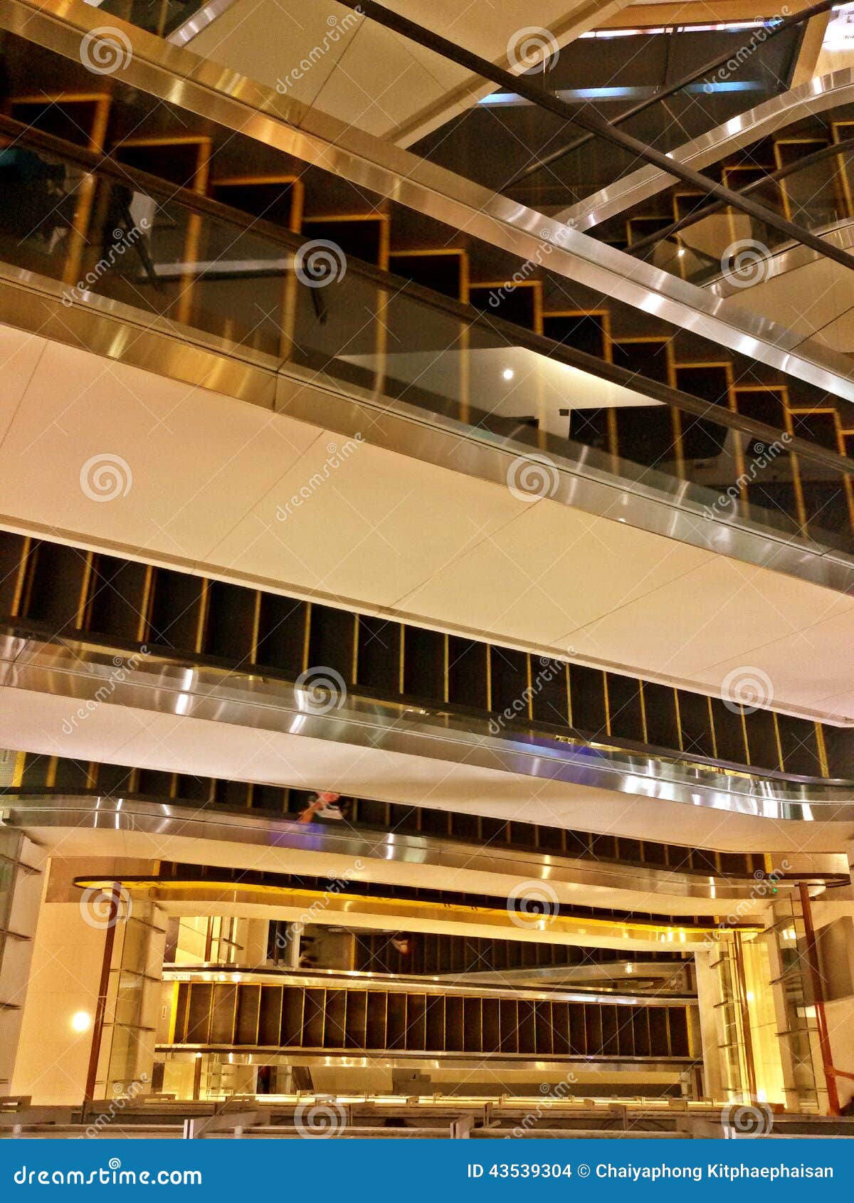 A Multiple Level Circular Parking Garage Ramp. Stock Photo ...
