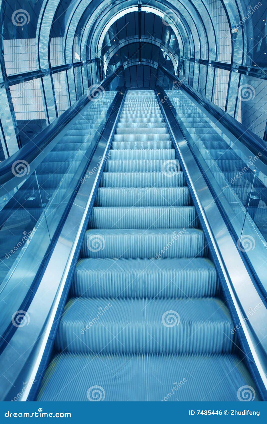 Escalator in Office Building Stock Photo - Image of blur, lift: 7485446