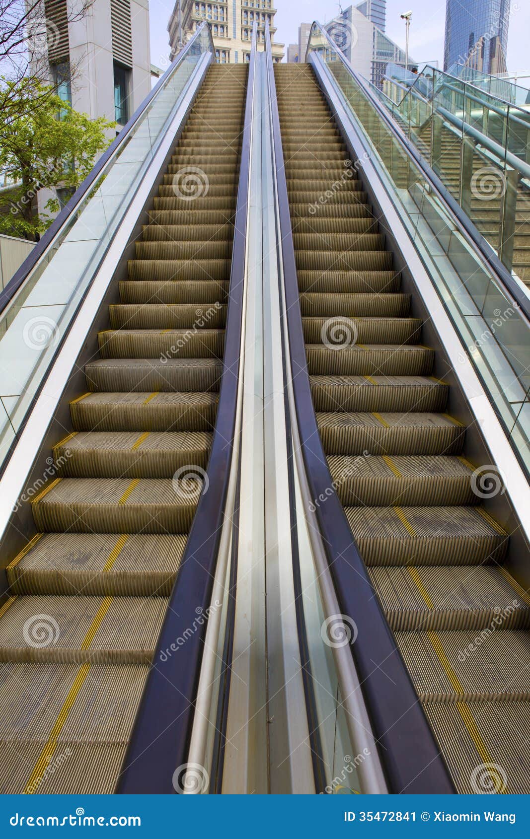 Escalator stock image. Image of floor, entry, place, escalator - 35472841